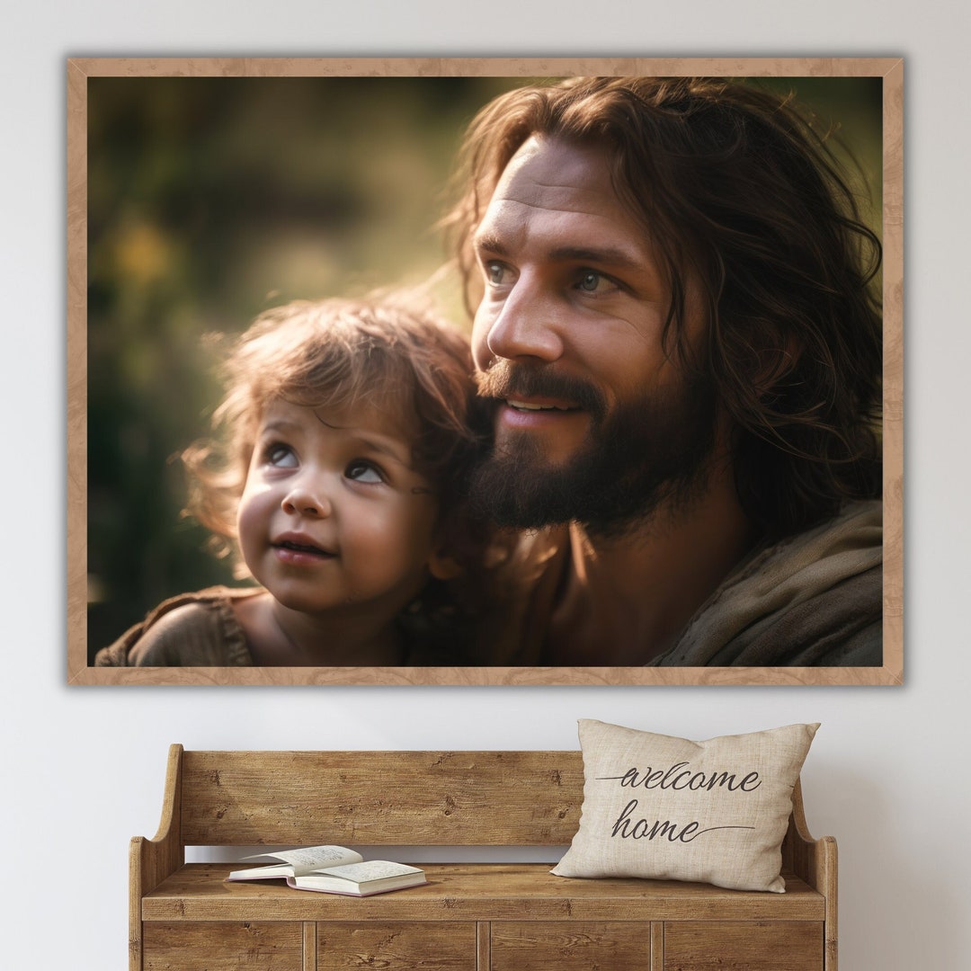 Jesus Und Die Kinder DIGITAL DOWNLOAD Jesus Bibel Kunst, Moderne Bibel ...