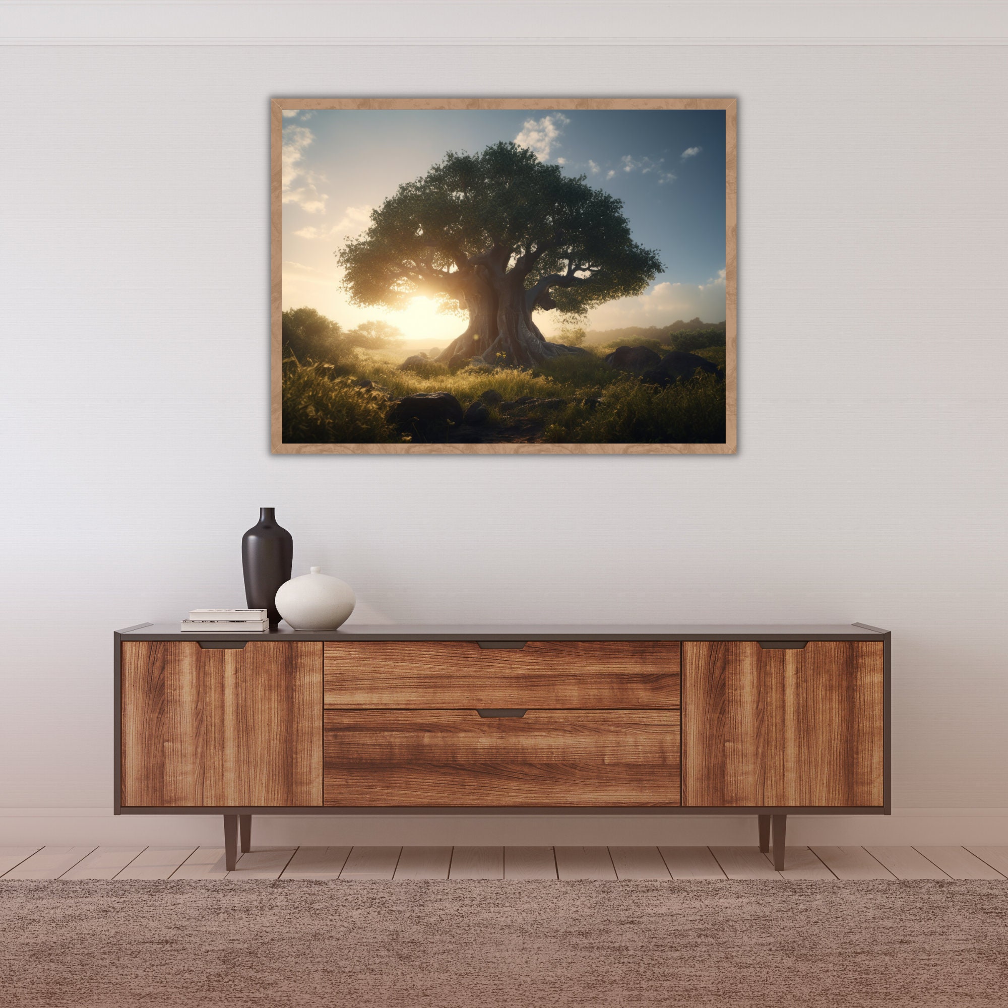 Tree of Life DIGITAL DOWNLOAD Jesus Bible Art, Modern Bible Poster ...
