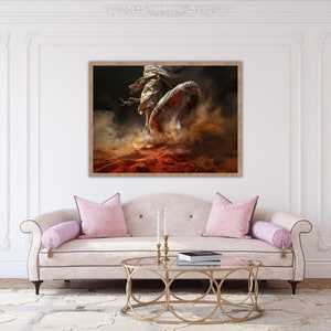 Jesus and the Snake, DIGITAL DOWNLOAD Jesus Bible Art, Modern Bible ...