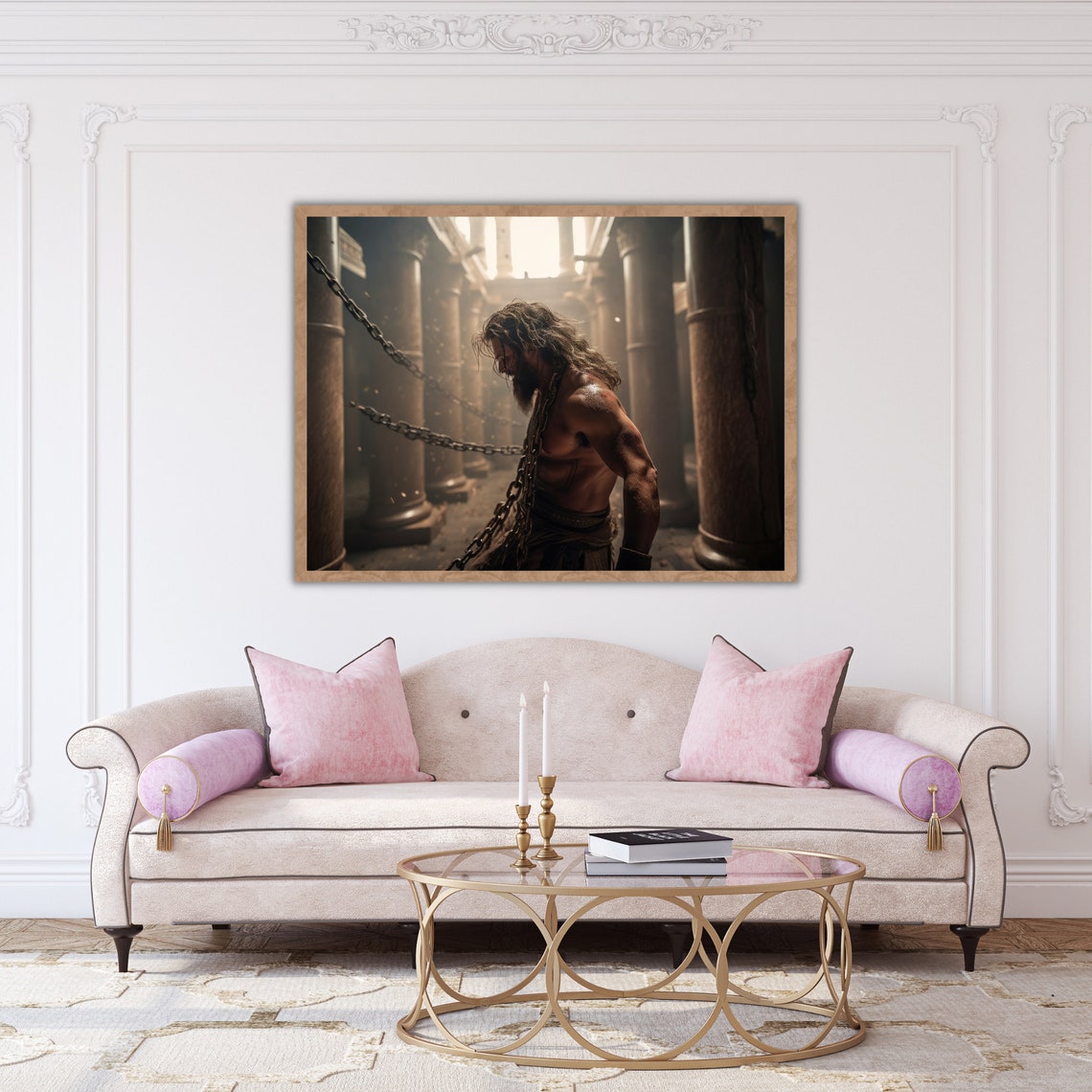 Samson Strong Believe Last Pray in Chains Wandkunst Simson - Etsy