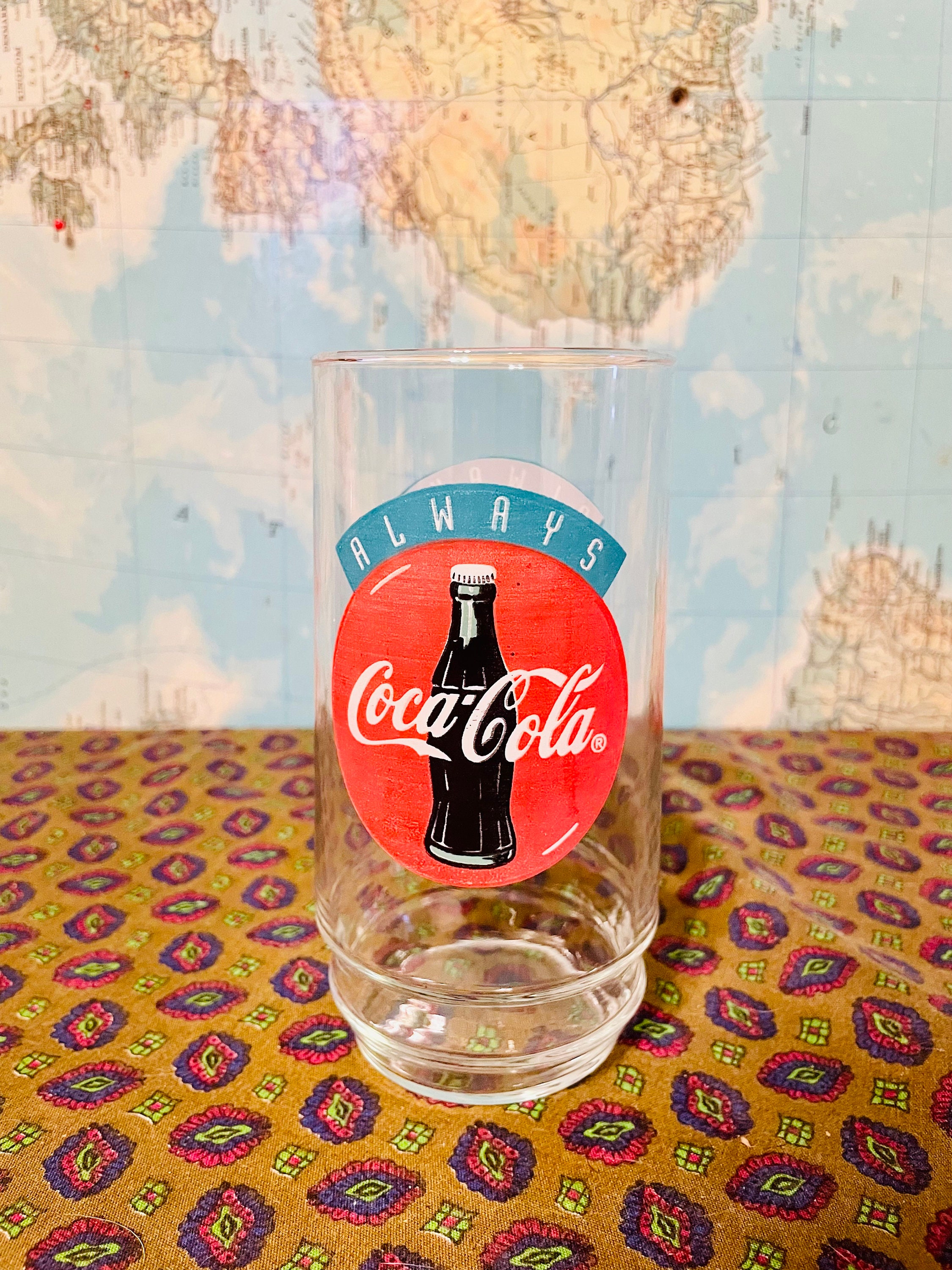 90s Coca Cola Vintage Glass "always Coca-cola" - Etsy