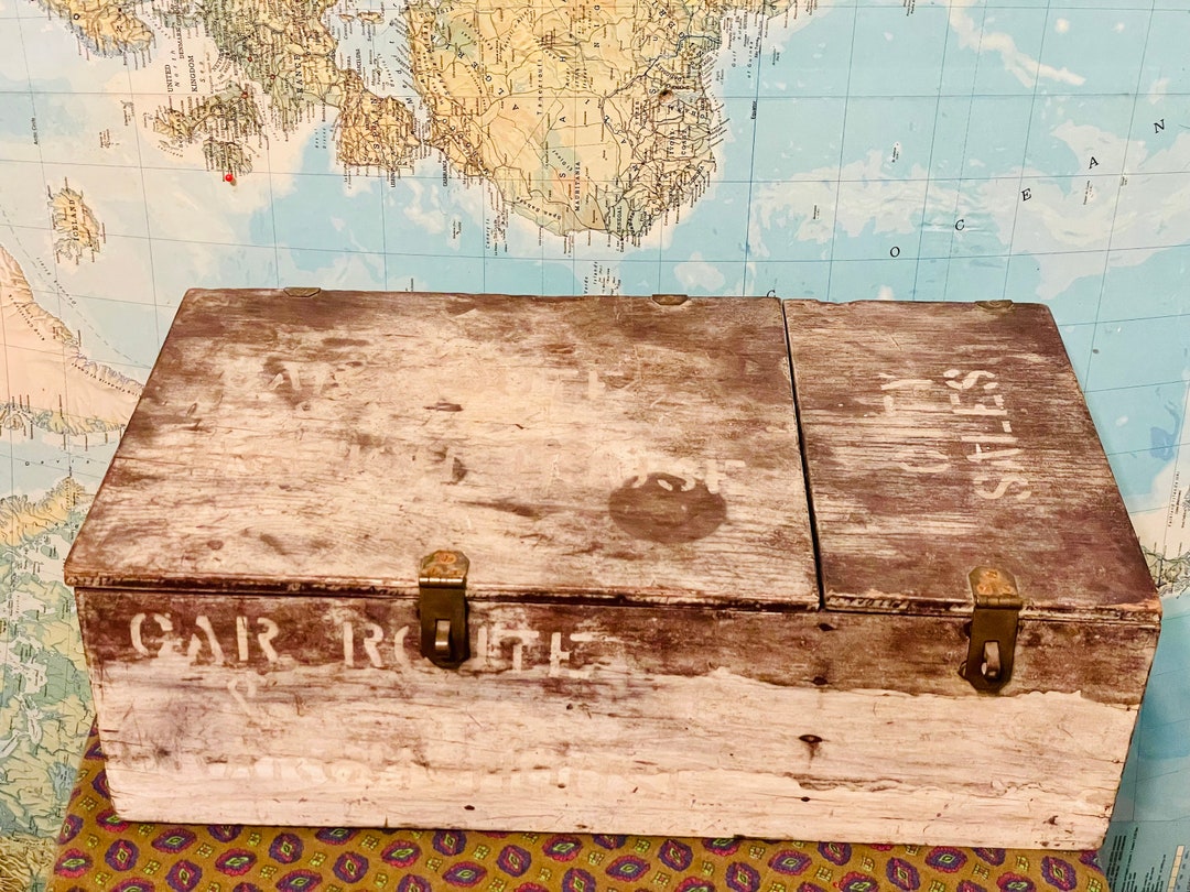 Antique Wooden Cash Box Early 20th Century - Etsy