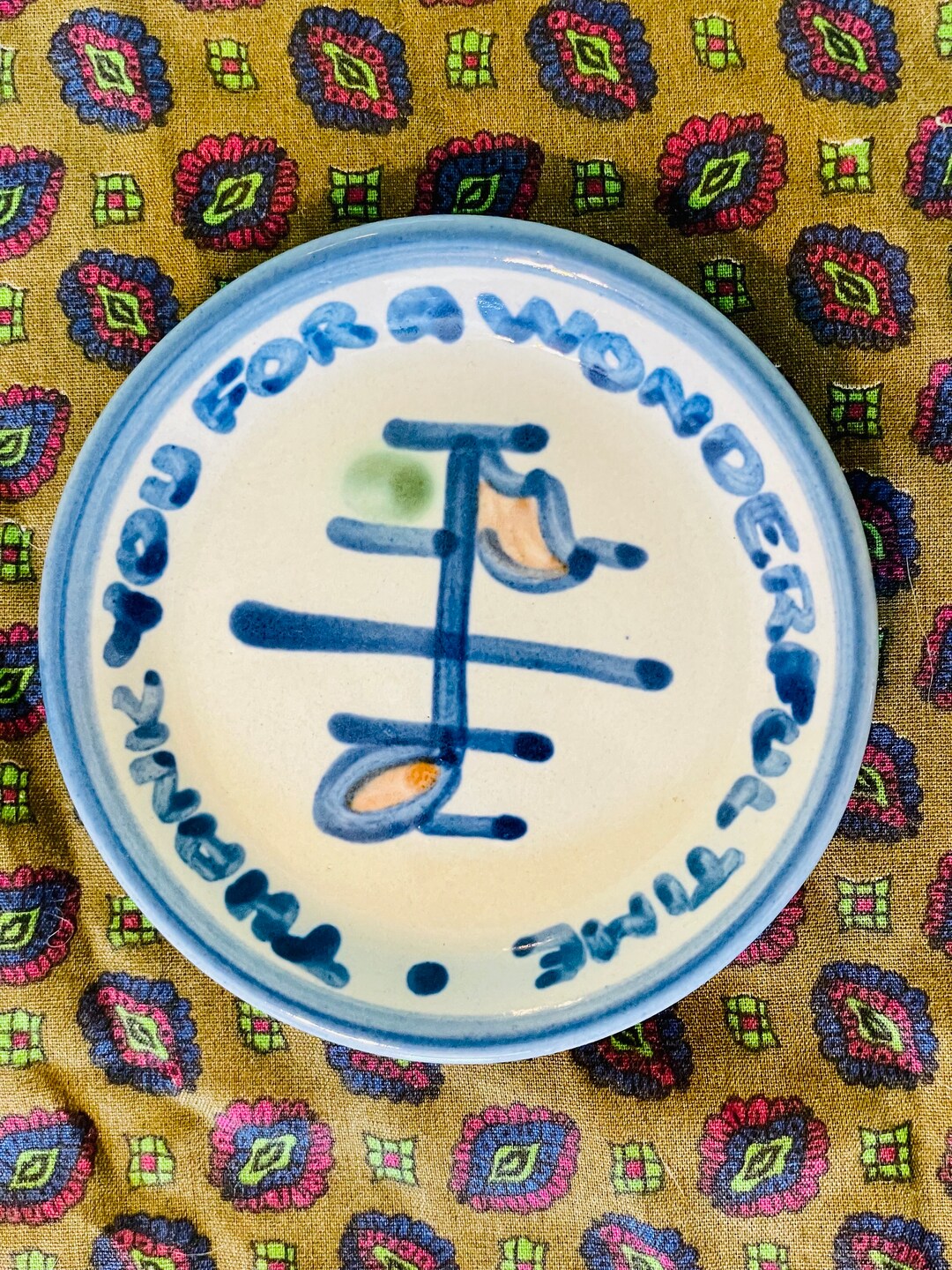 Vintage M.A. Hadley Thank You Plate 4" - Etsy