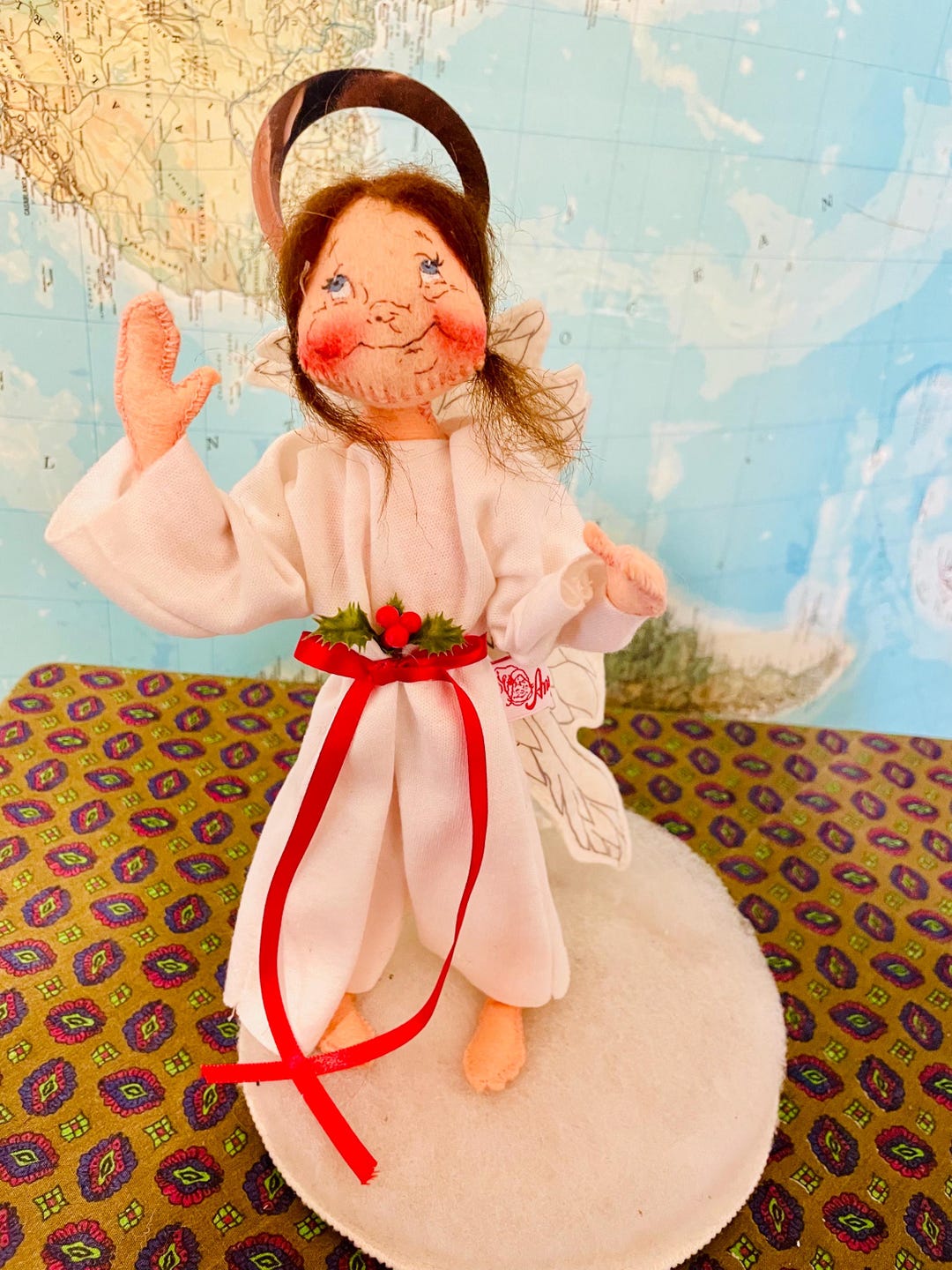 1991 Annalee Mobilitee Dolls Nativity Angel W/ Red Belt 10.5" - Etsy