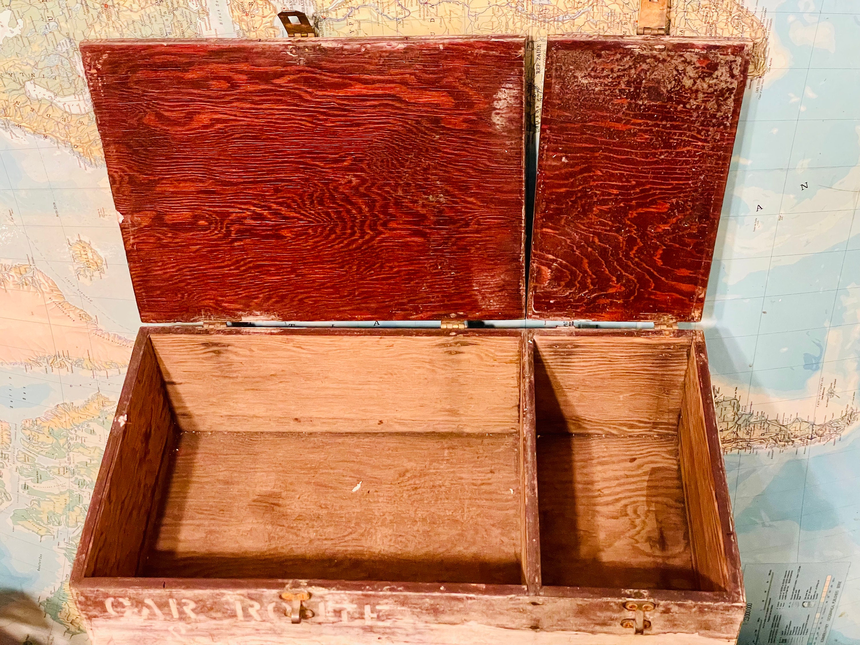 Antique Wooden Cash Box Early 20th Century - Etsy