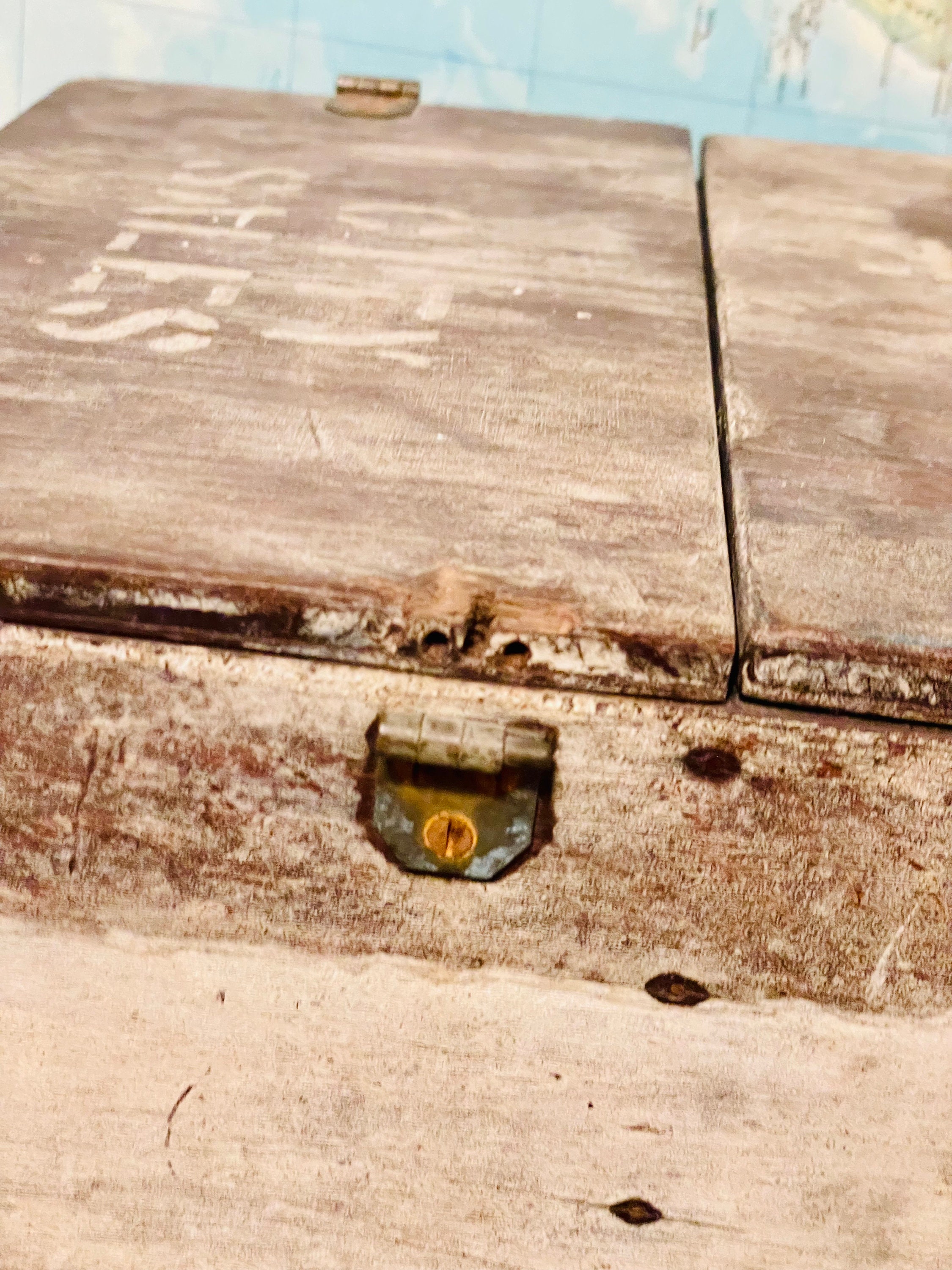 Antique Wooden Cash Box Early 20th Century - Etsy