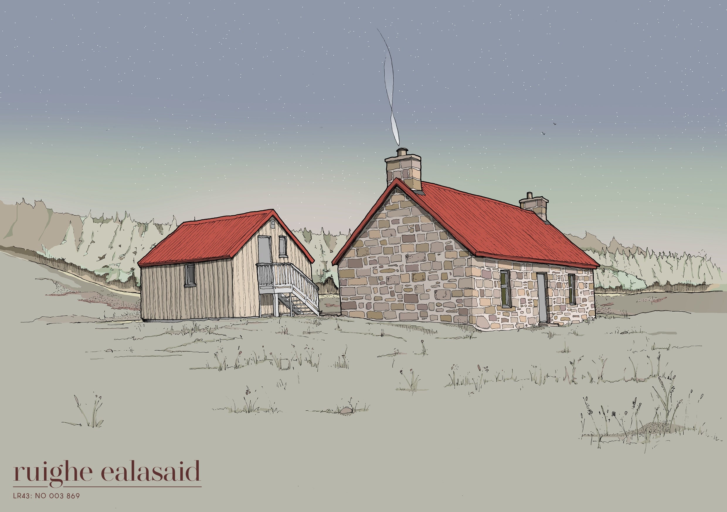 Red House Bothy Print - Etsy