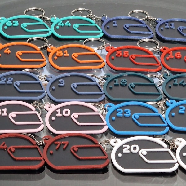 Formula 1 Helmet Keychain - Etsy