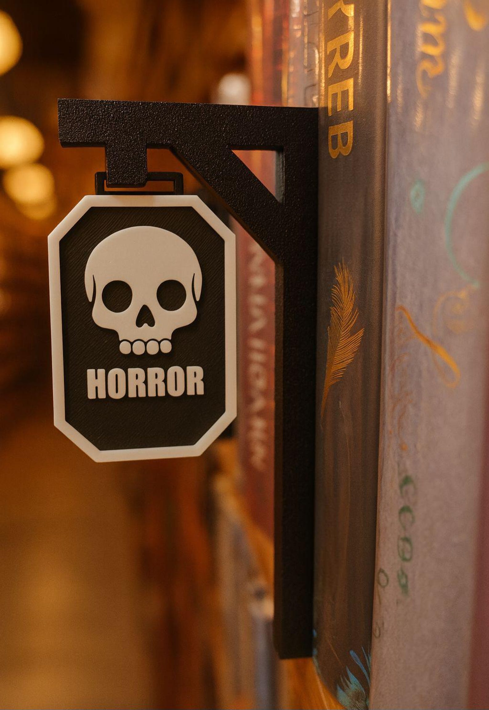 Bookshelf Genre Divider Signs - Customisable Library Organisers - Book ...
