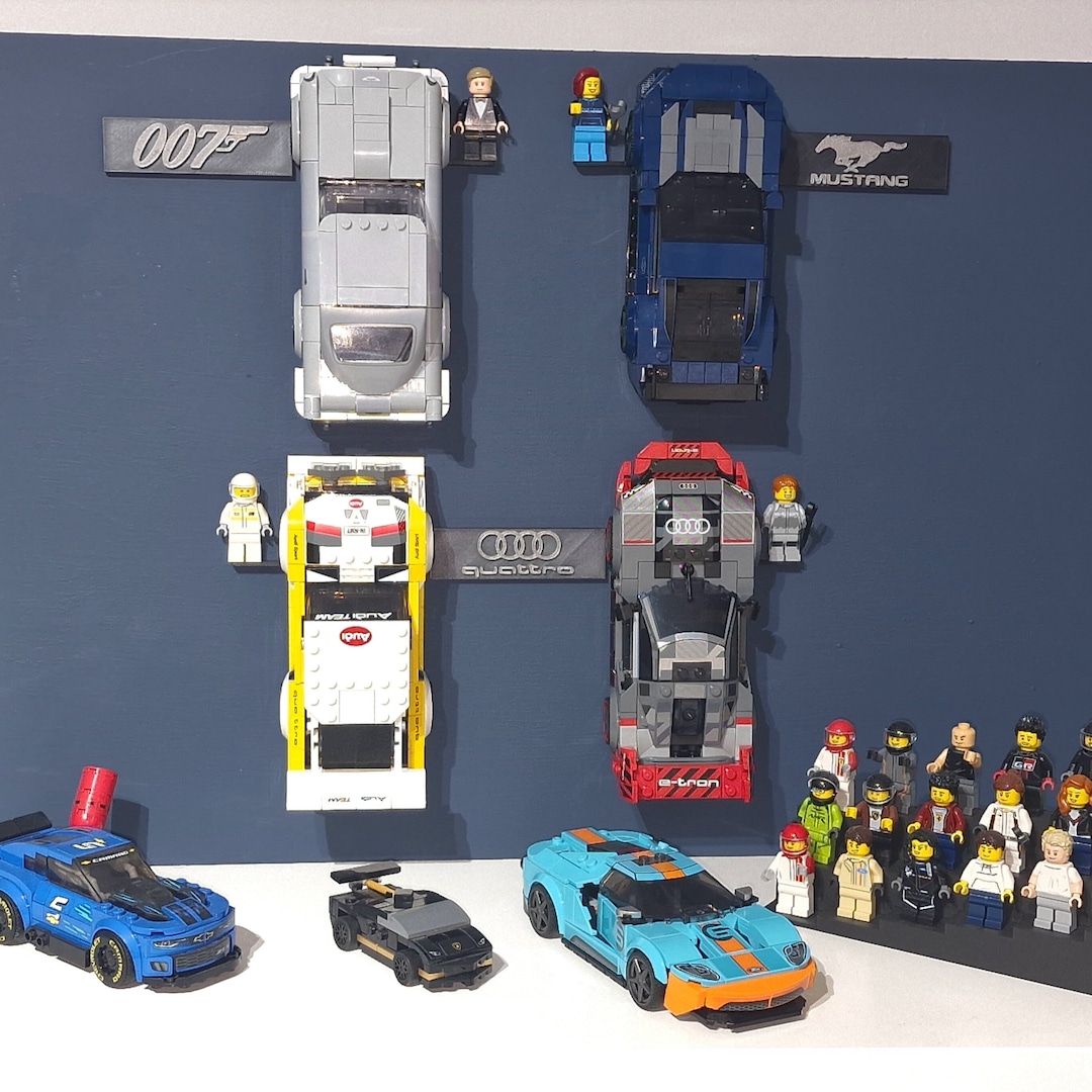 Wall Mount Hangers for Lego Speed Champions Models 2020 Onwards Display ...