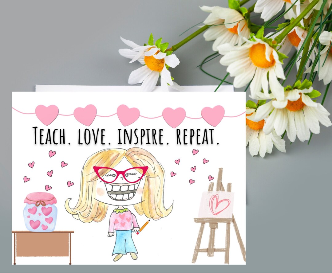 Thank You Card for Your Favourite Teacher. Digital Download. Add Your ...