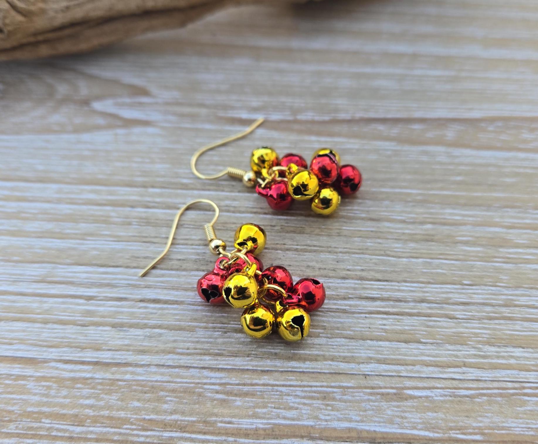Jingle Bell Earrings. CHOOSE YOUR COLOR. Christmas Gift, Holiday Gift ...