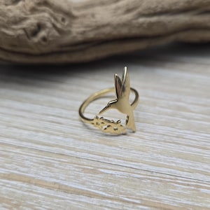Hummingbird Ring, Adjustable. Gifts for Her, Anniversary, Birthday ...