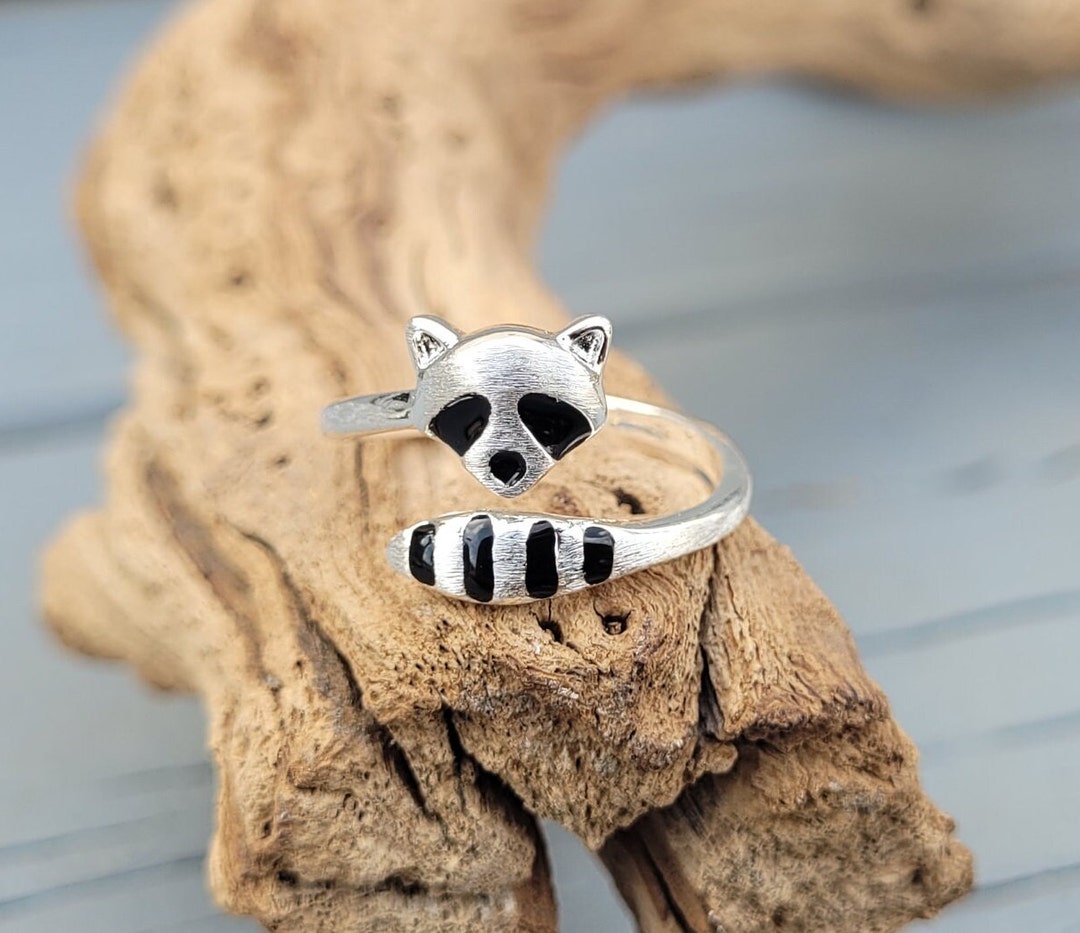 Raccoon Ring, Adjustable. Gifts for Her, Anniversary, Birthday, Gifts ...