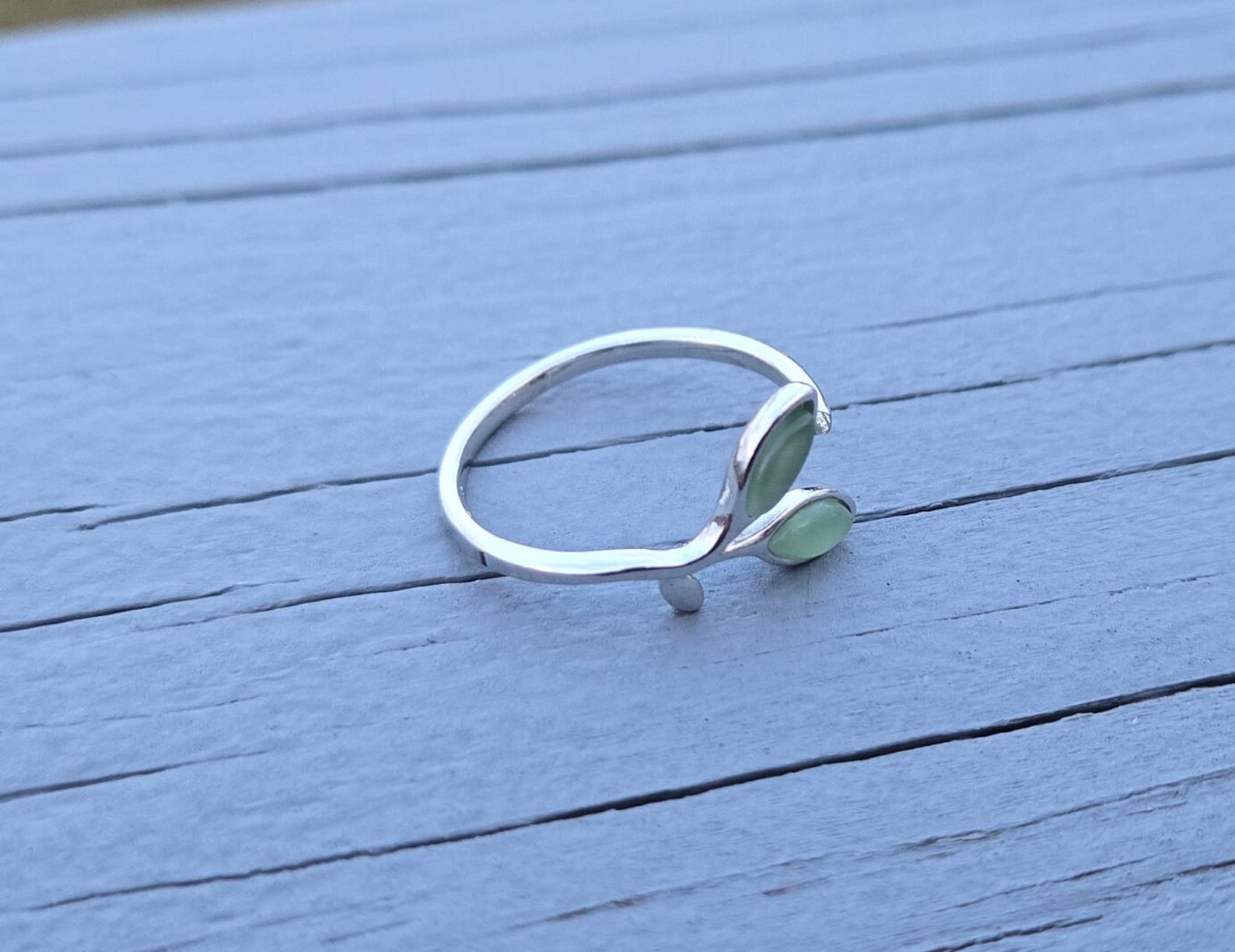 Green Leaf Ring, Adjustable. Gifts for Her, Anniversary, Birthday, Gifts for Women, Mom Gift. - Etsy