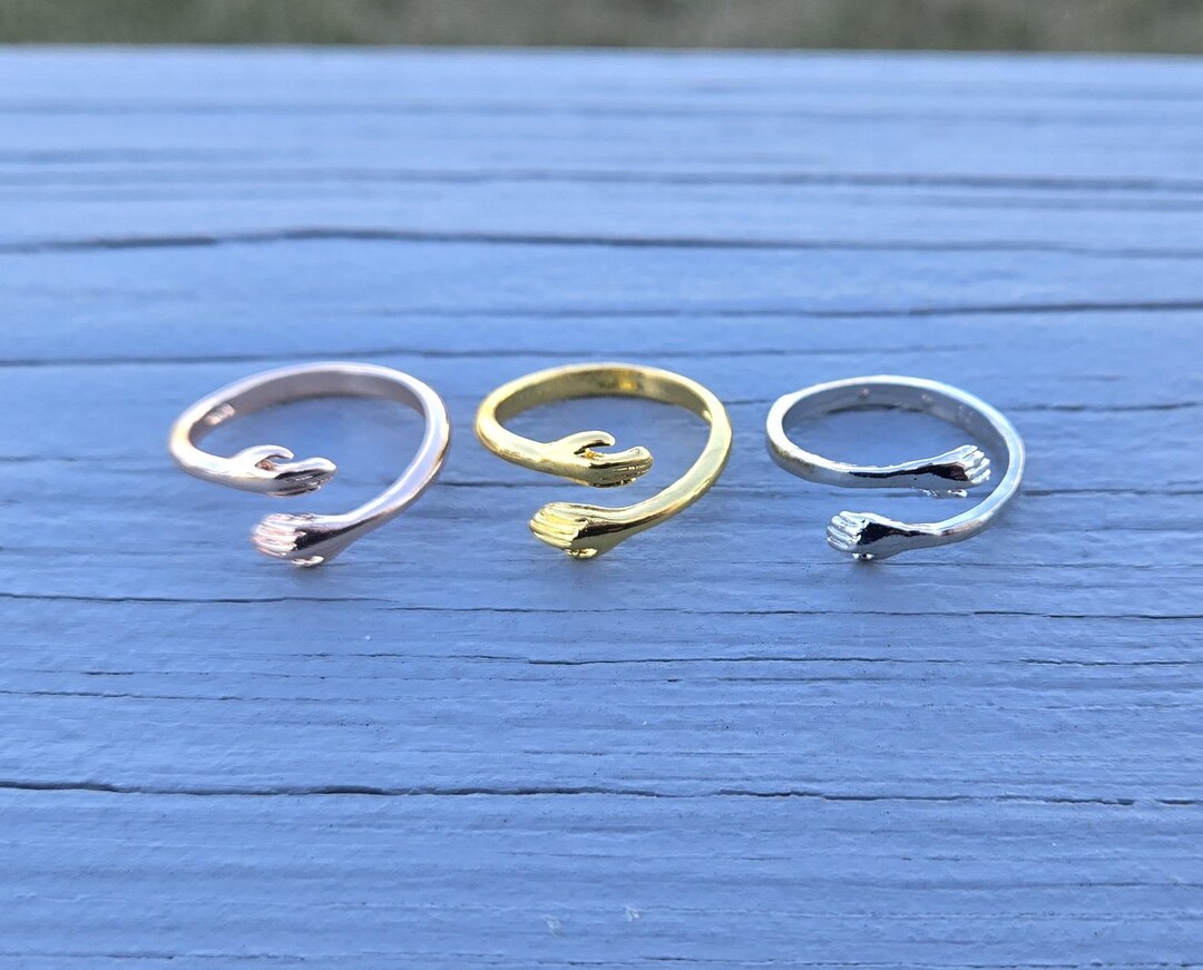 Hug Ring, Adjustable. Choose Your Color. Gifts for Her, Anniversary ...
