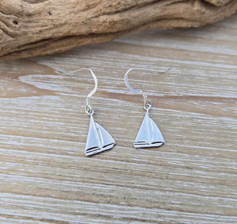 Sailboat Earrings. Gifts for Her, Gift for Women, Anniversary, Birthday ...