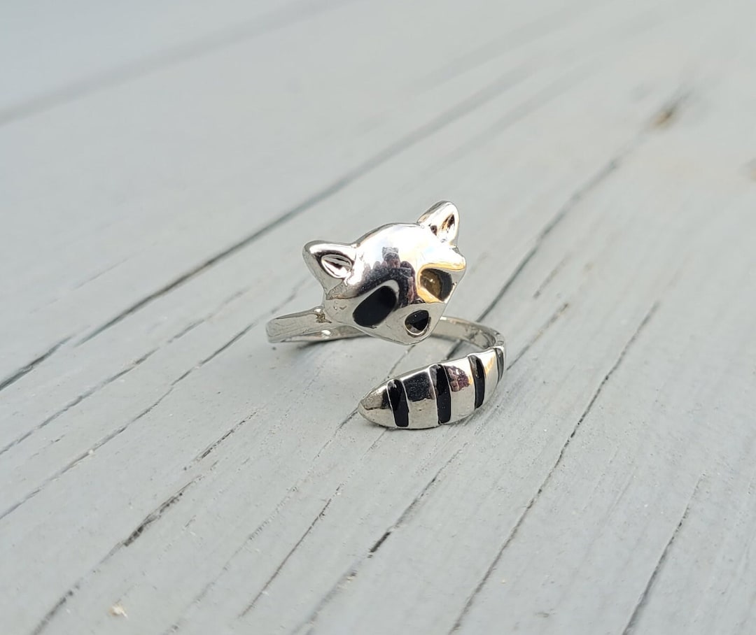 Raccoon Ring, Adjustable. Gifts for Her, Anniversary, Birthday, Gifts ...