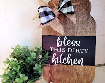 Custom Carved Wooden Mason Jar Sign - Etsy