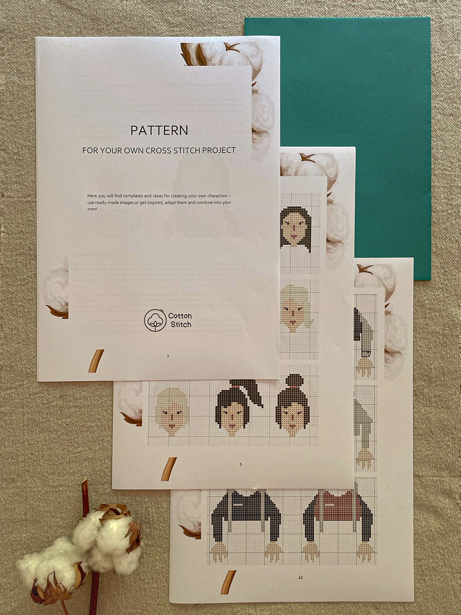 Kit to Create Your Own Cross Stitch Pattern From a Set of Templates ...