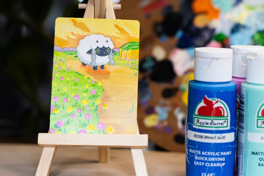 Wooloo Hand Painted Pokemon Card - Etsy