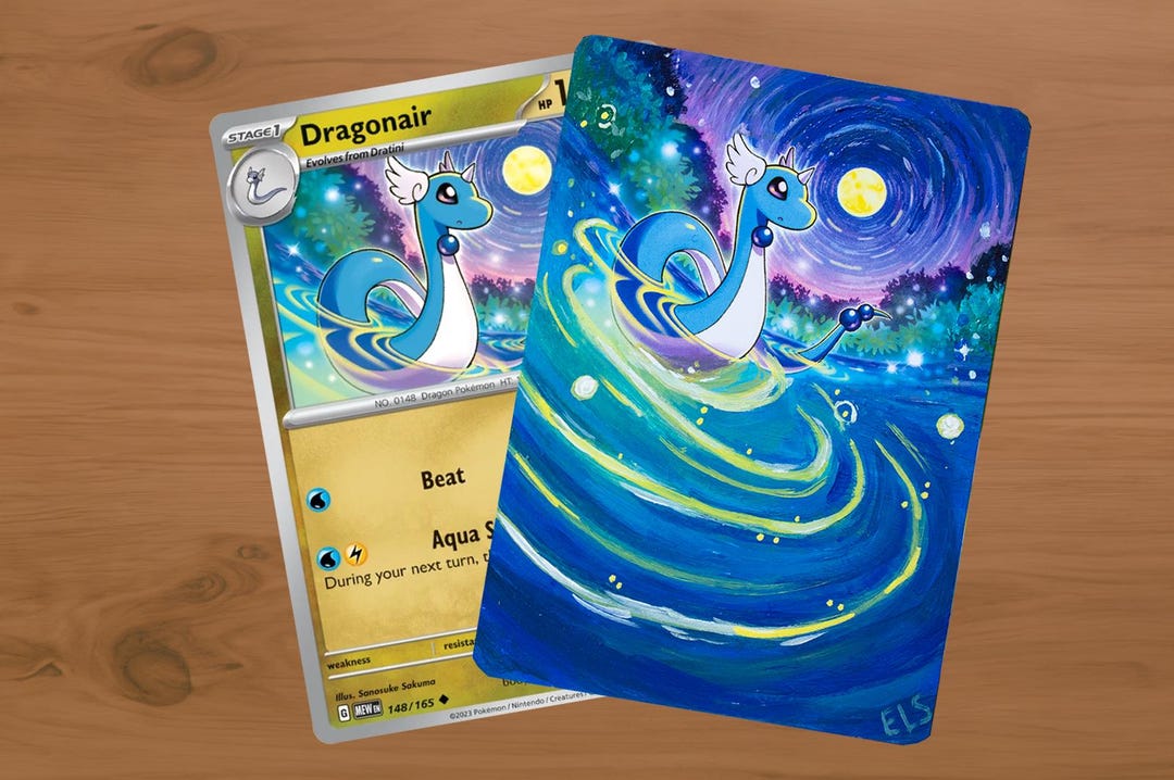 Painted Pokemon Card Commission / Custom Card - Etsy