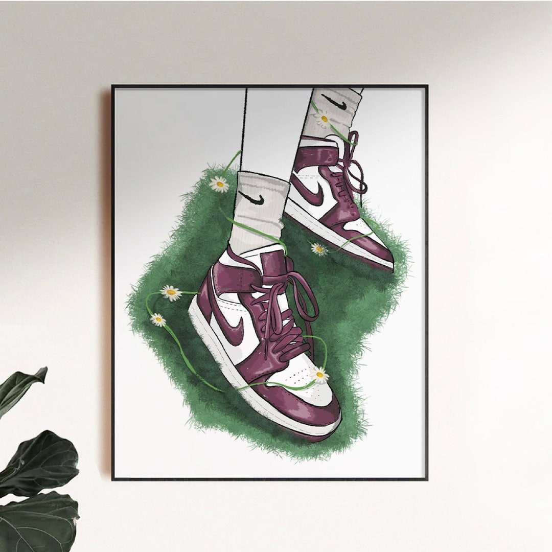 Nike Dunks Illustration Digital Poster Print - Etsy