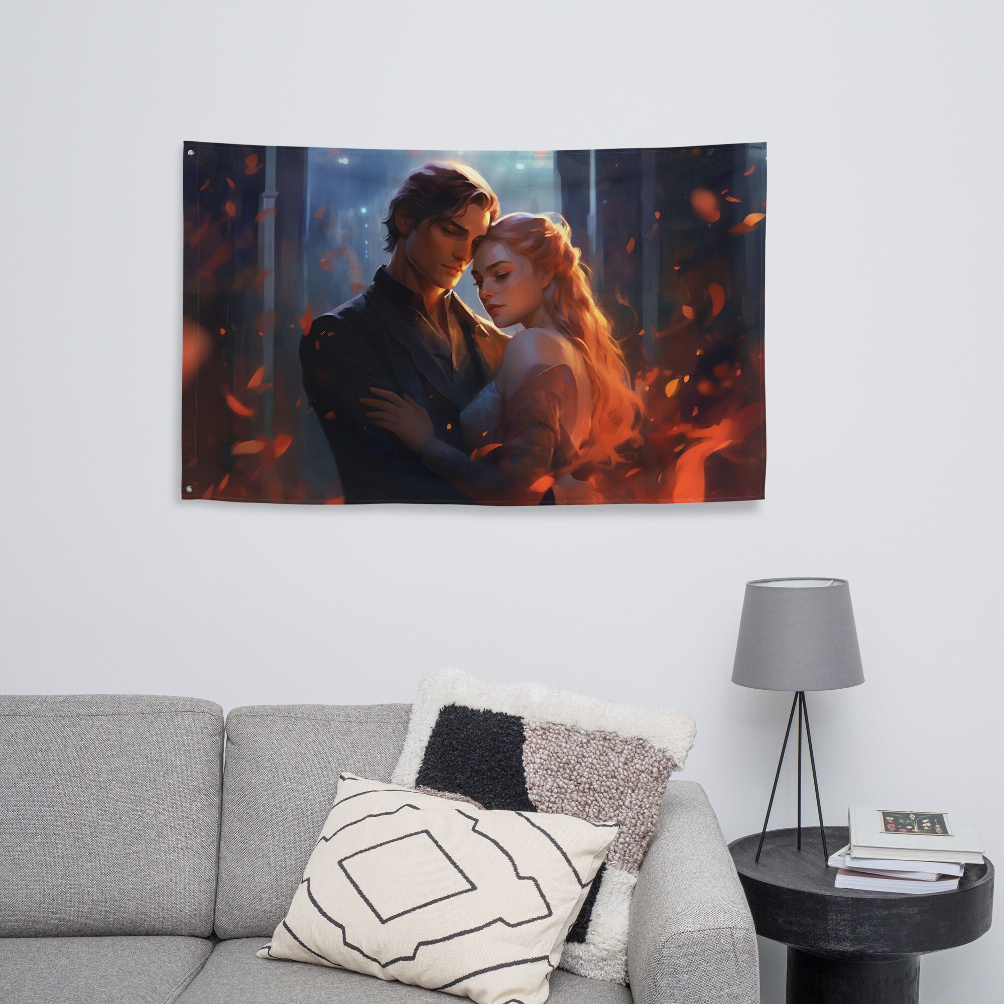 ACOTAR Flag Feyre Rhysand Velaris Night Court Wall Art Abstract Fan Art ...