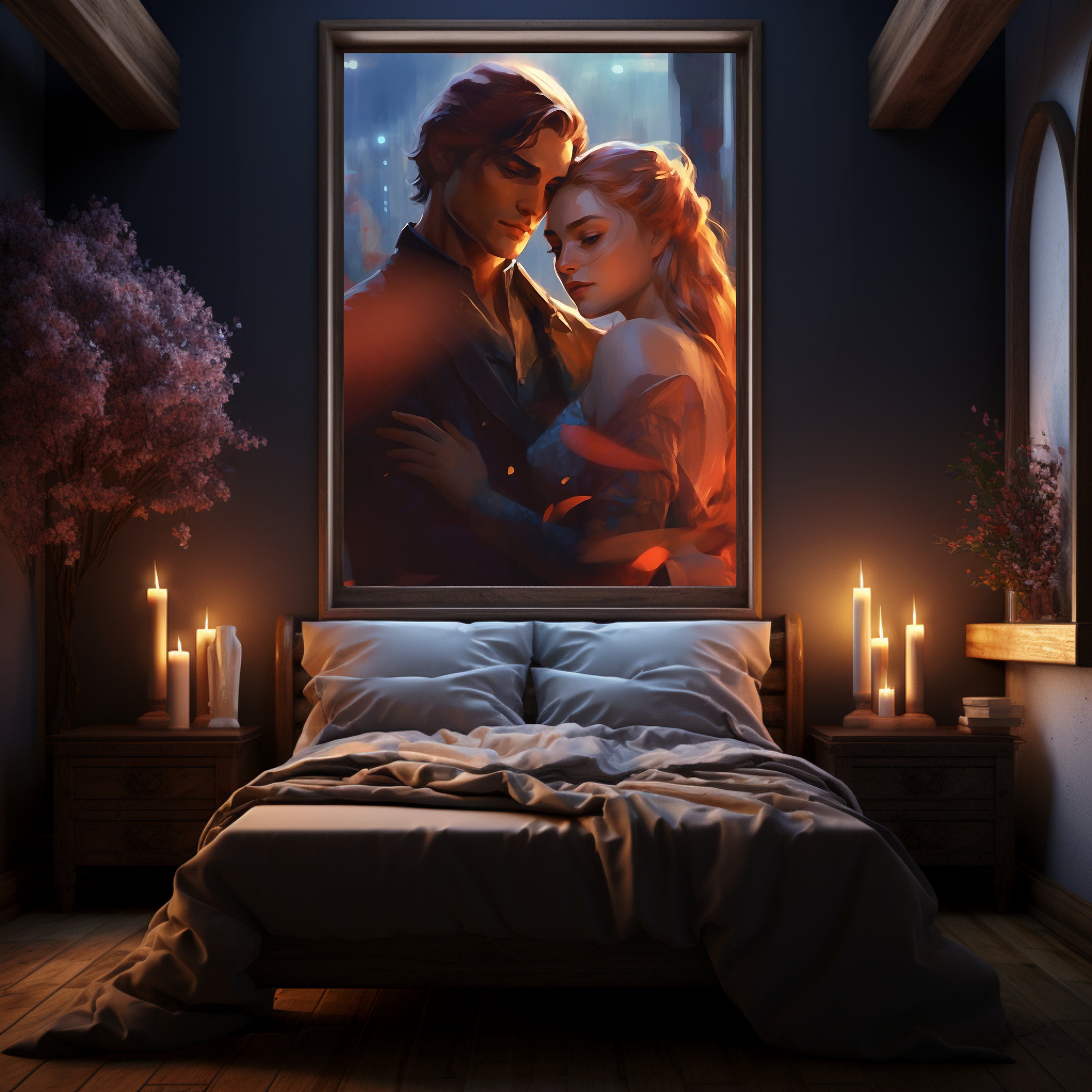 Digital Download Acotar Feyre and Rhyssand Embracing Velaris Night ...