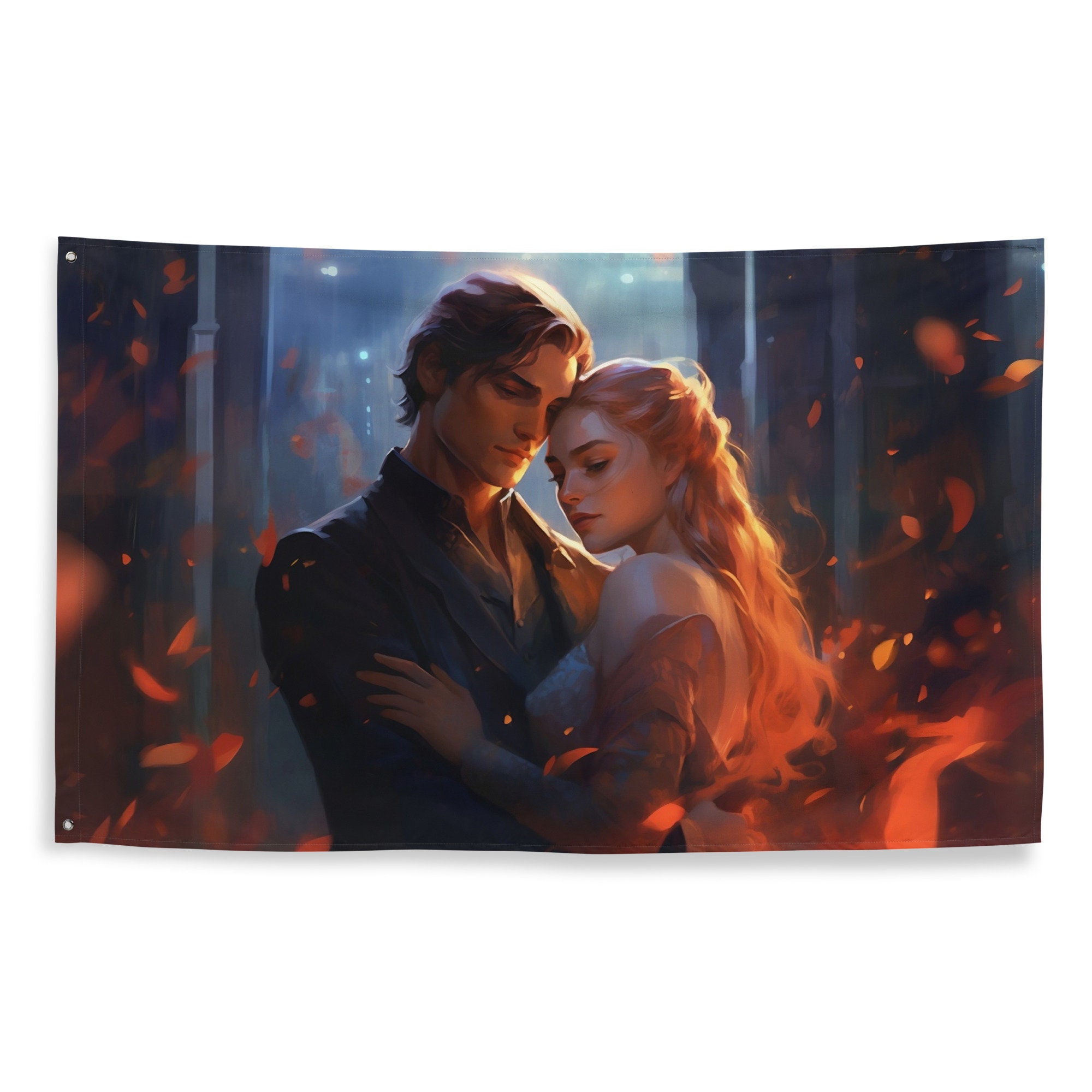 ACOTAR Flag Feyre Rhysand Velaris Night Court Wall Art Abstract Fan Art ...