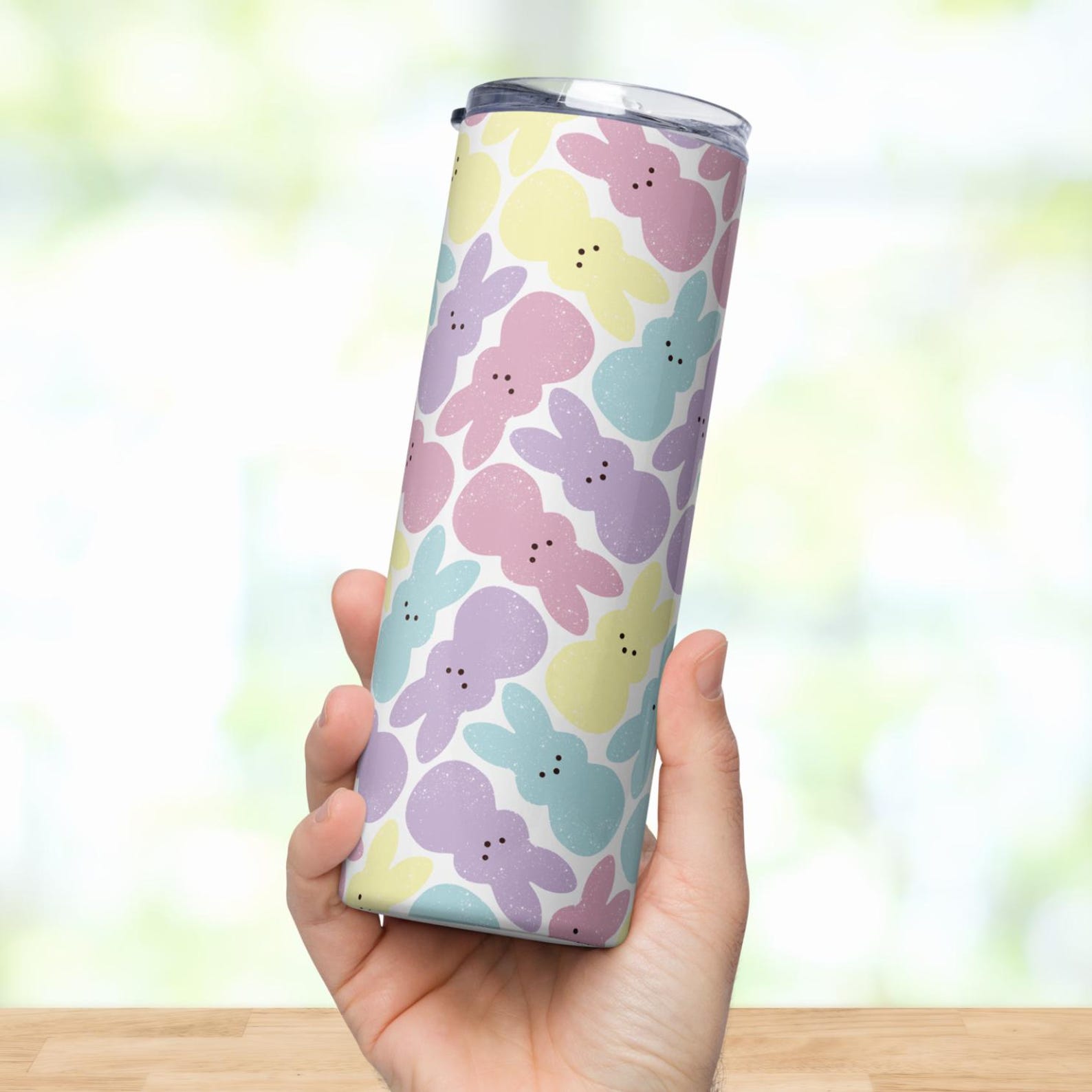 Easter Peep Stainless Steel Tumbler, Easter Ice Coffee Cup, Easter ...