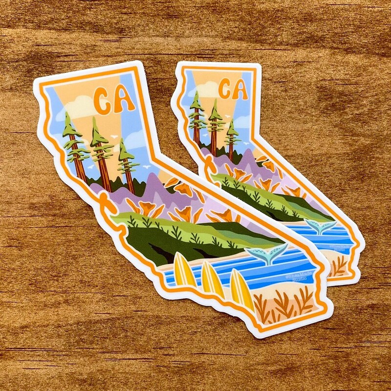 California Stickers - Etsy