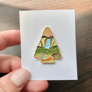 Yellowstone National Park Enamel Pin | Hiking & Travel Collectible - Etsy