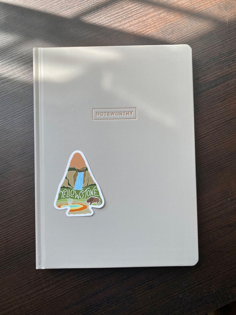 Yellowstone National Park Sticker Arrowhead, Outdoor Lover, Outdoorsy ...