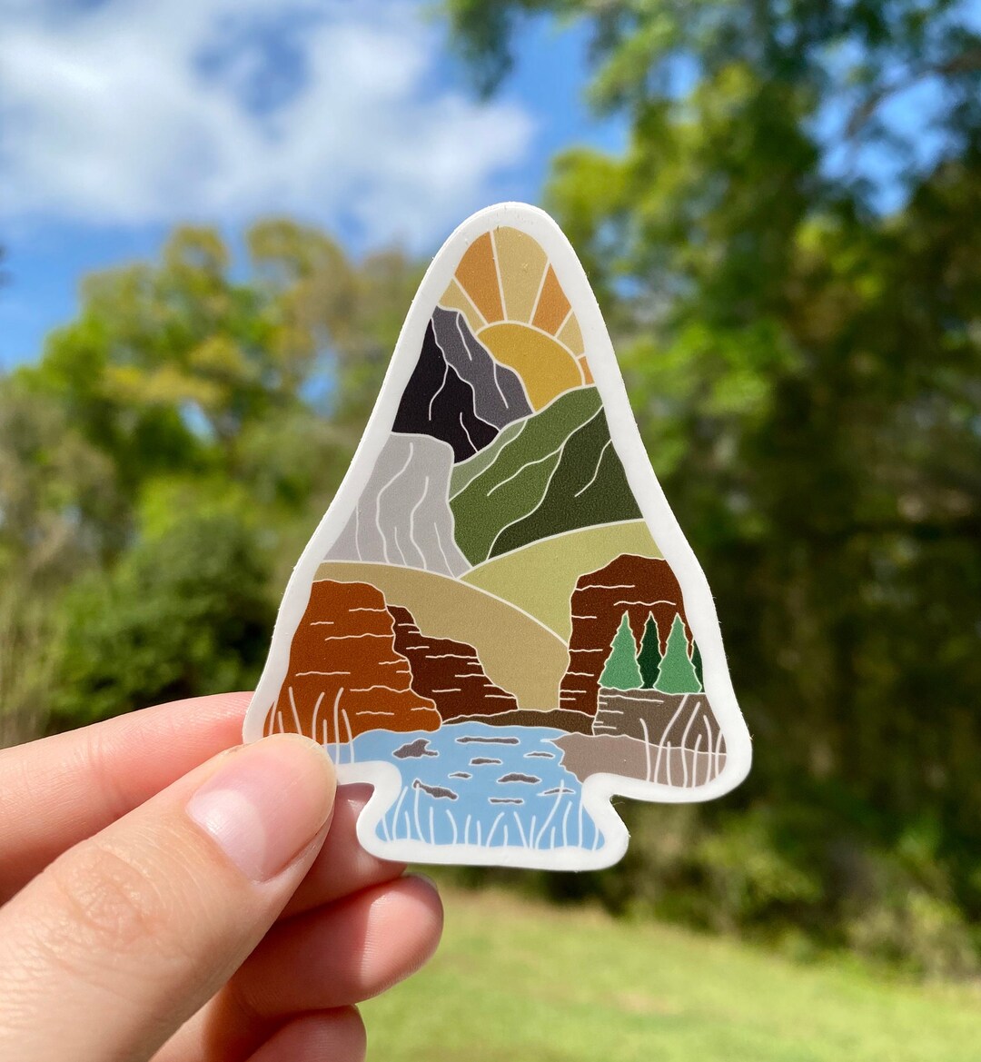 National Park Sticker Arrowhead, Outdoor Lover, Outdoorsy Gift, Nature ...