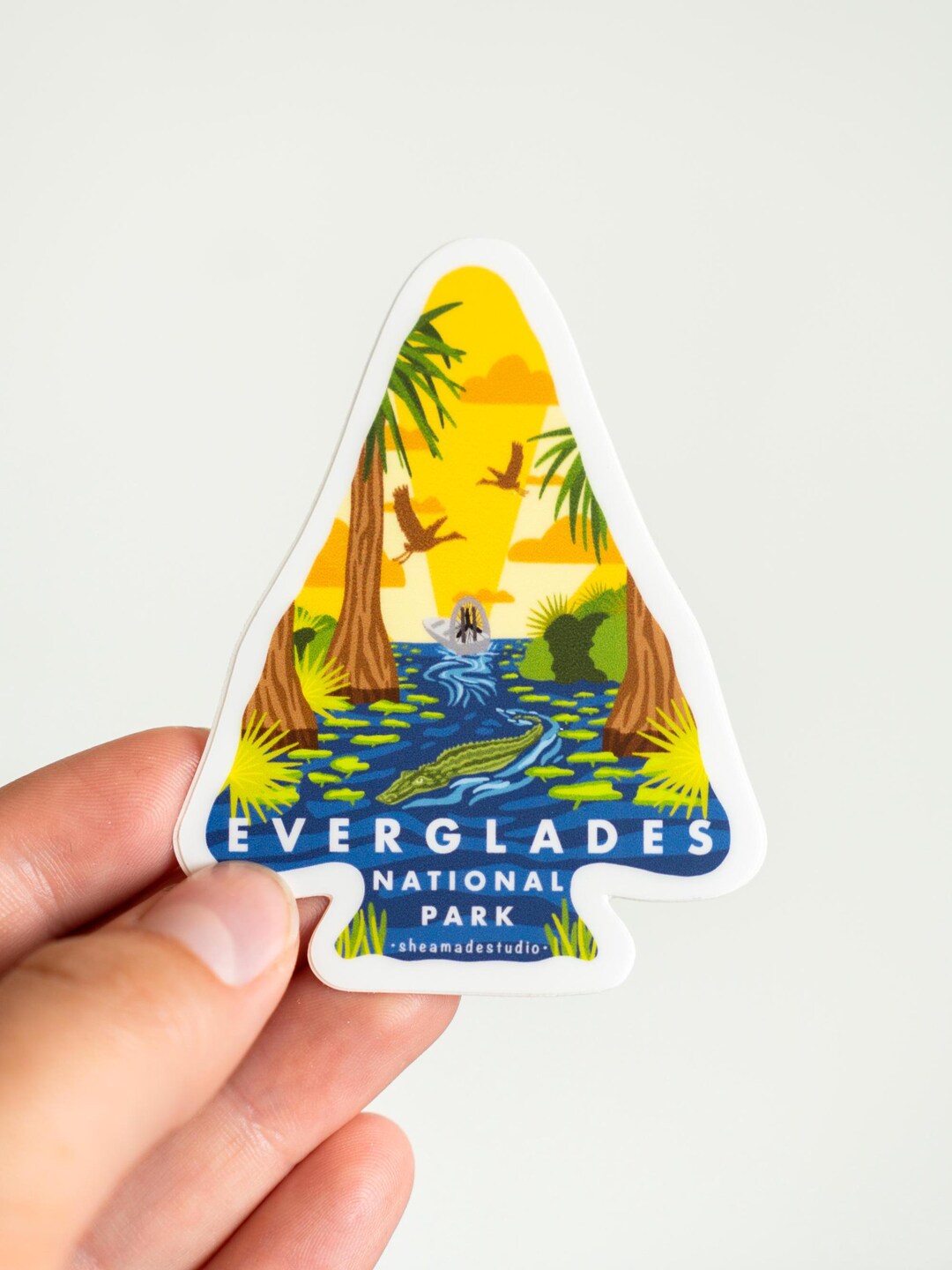 Everglades National Park Sticker | Illustrated National Park Sticker ...