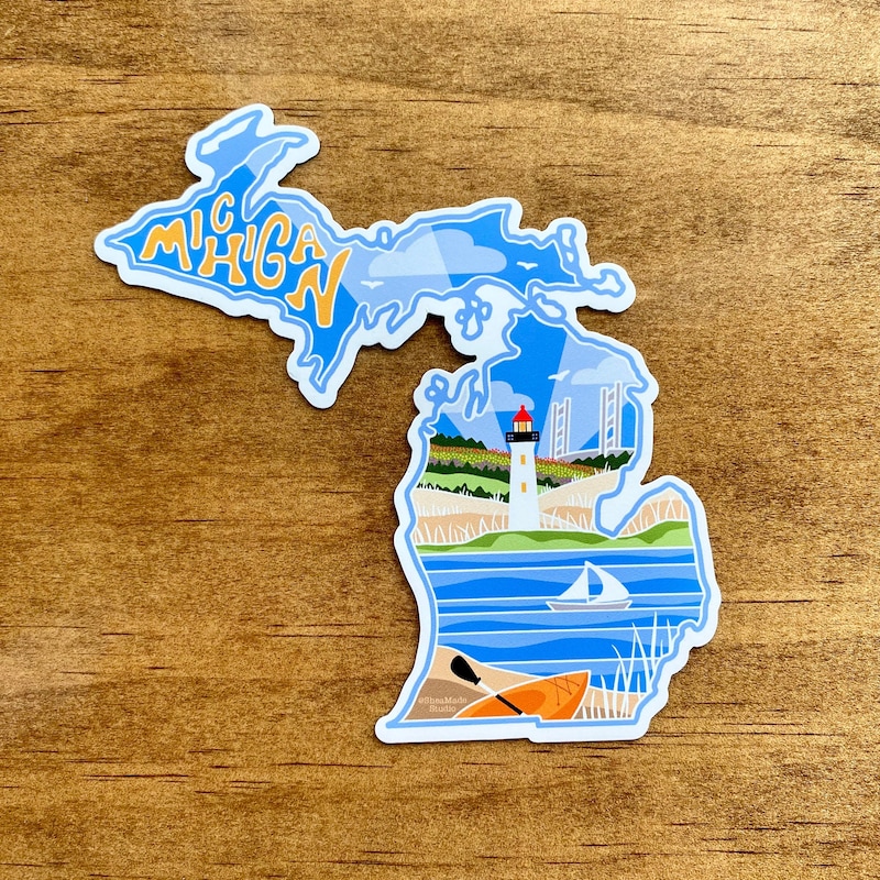 Michigan Magnets - Etsy