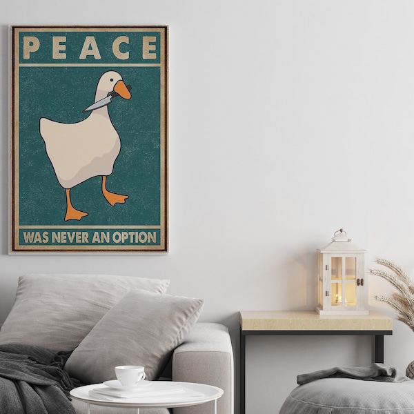 Peace Was Never an Option Poster - Etsy