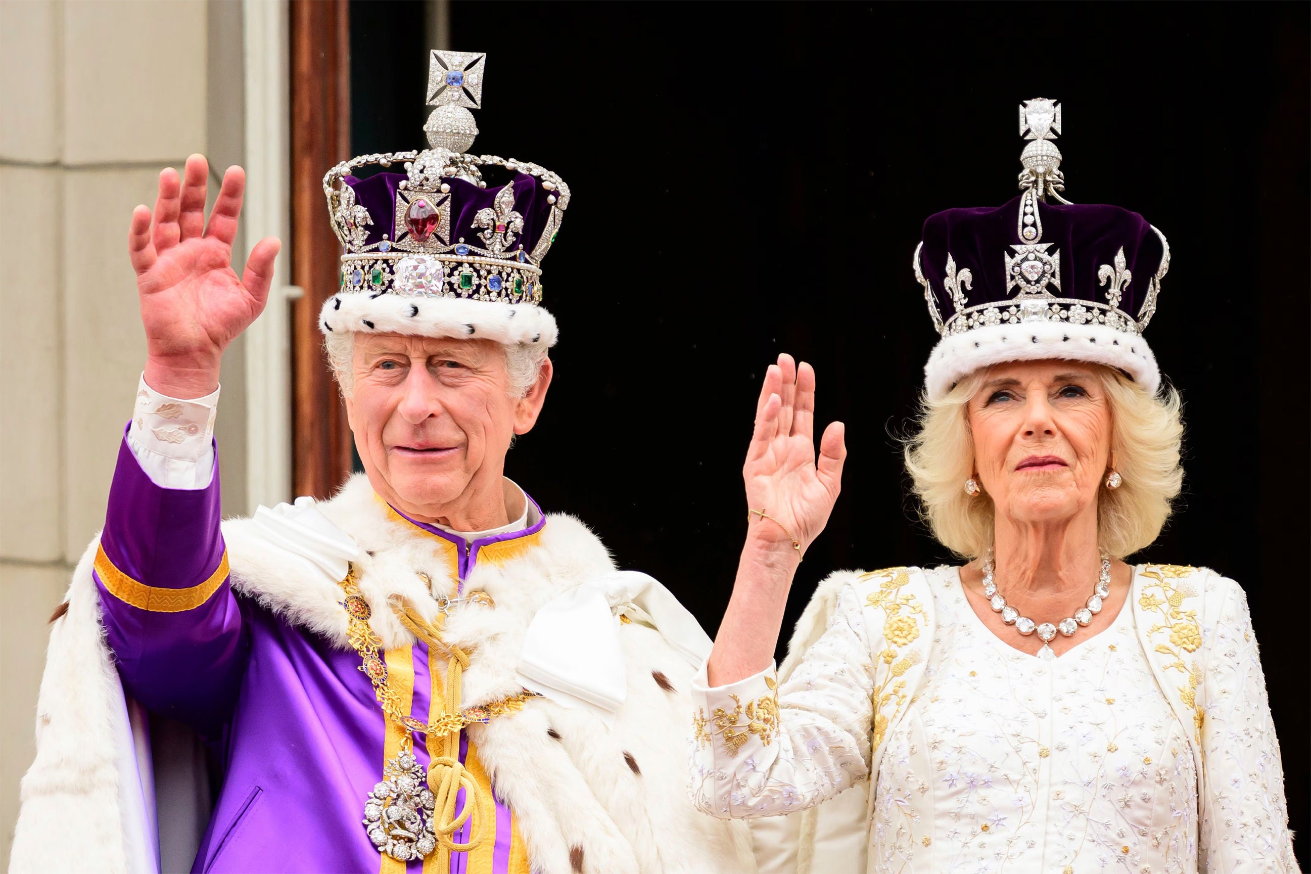 King Charles III and Queen Camilla Print Coronation Day 6th May 2023 ...