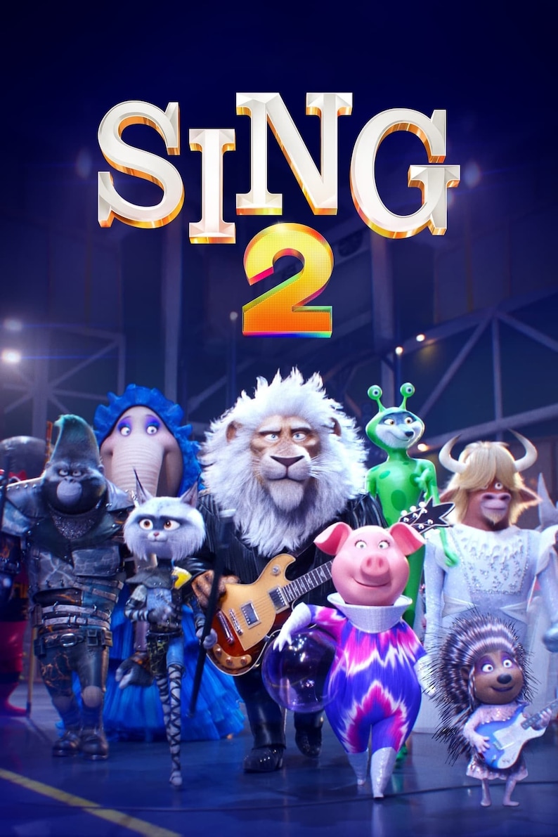 Sing 2 Kids Cartoon Movie Unframed Print | 10 | 56 | |57 - Etsy