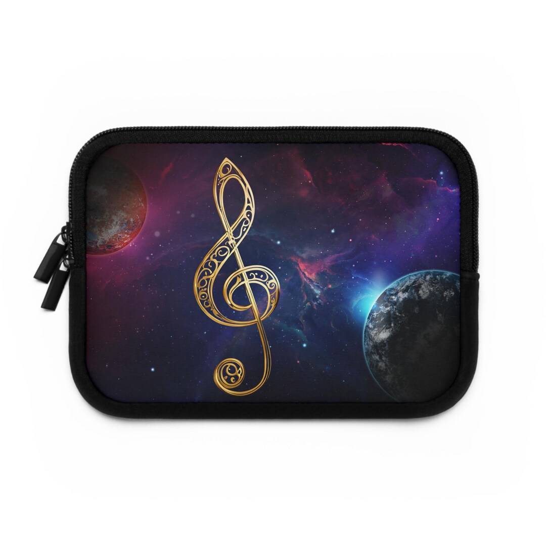 Cosmic Treble Clef Laptop Sleeve: Music Lover Gift - Etsy