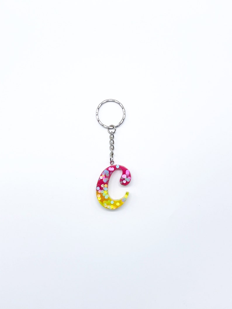 Costume Letter Initial Resin Key Chains , Resin Key Chains, Alphabet ...