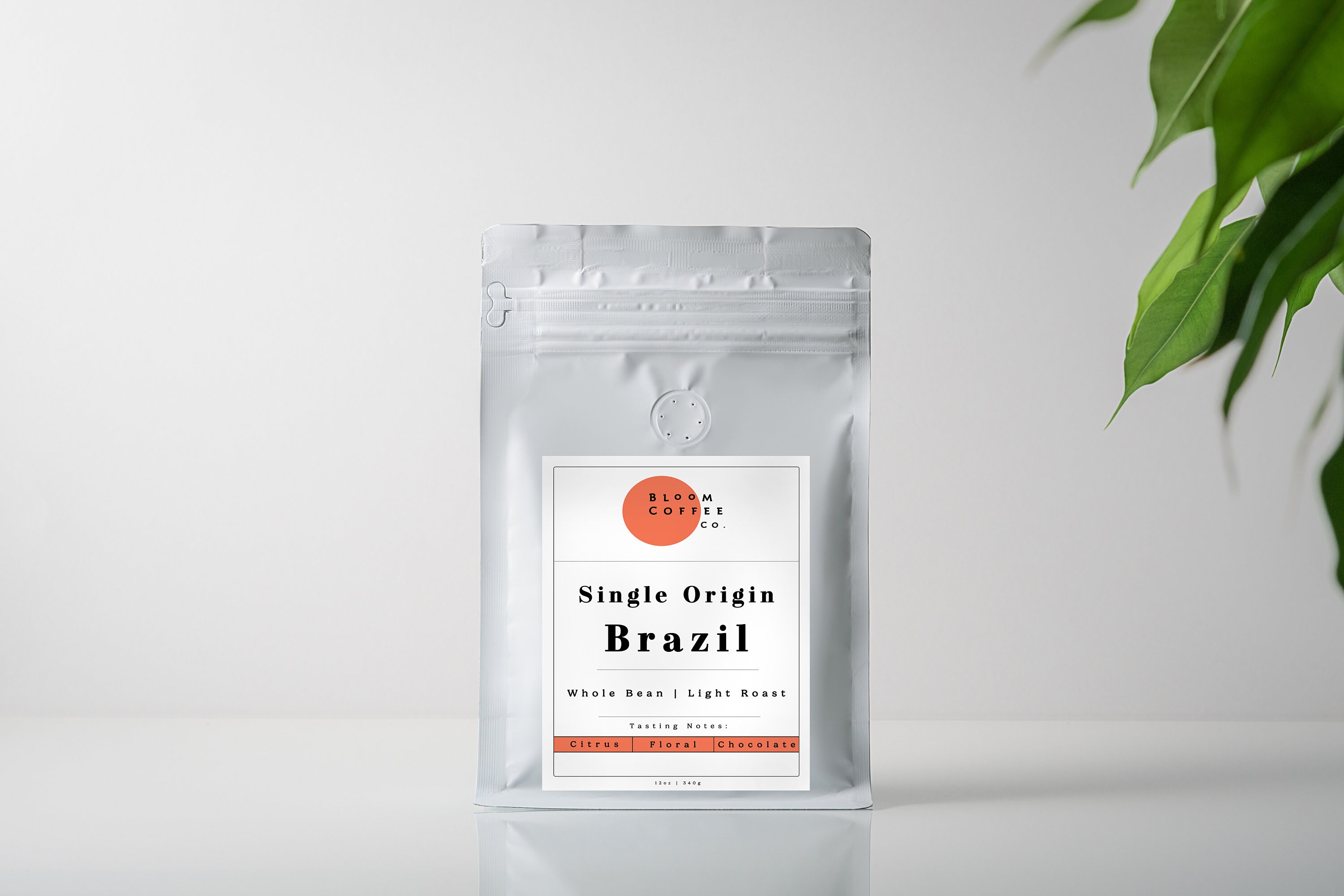 Customizable Modern Design Coffee Bag Label - Printable Two Sizes ...