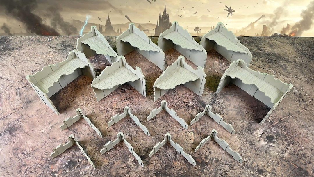 Pariah Nexus Compatible Folding Tabletop Terrain Set - Etsy UK