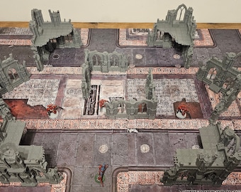 Tabletop Terrain Bundle Gothic Sci-fi Ruins RPG & Wargame Scenery ...