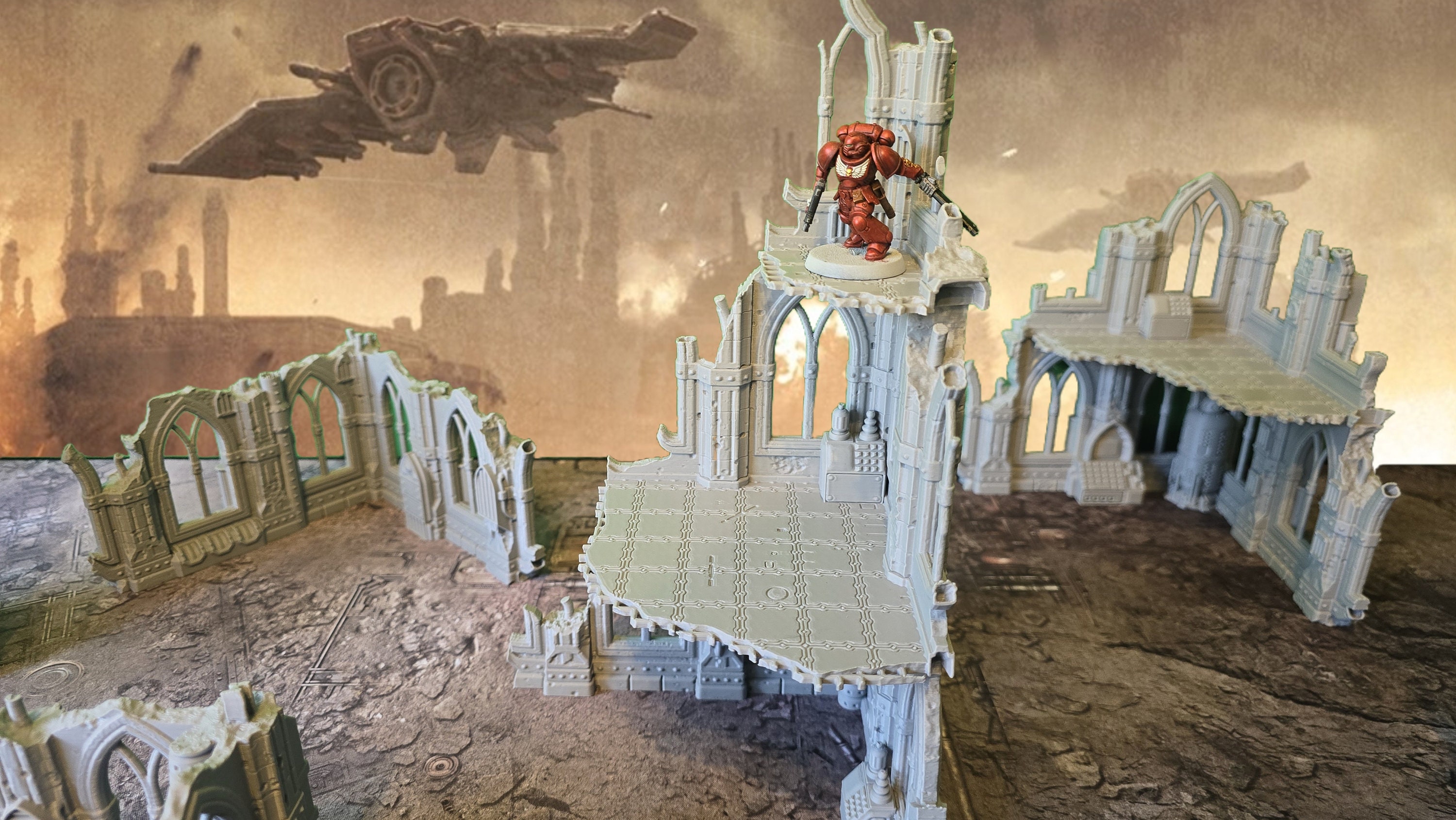 Tabletop Terrain Bundle Gothic Sci-fi Ruins RPG & Wargame Scenery ...