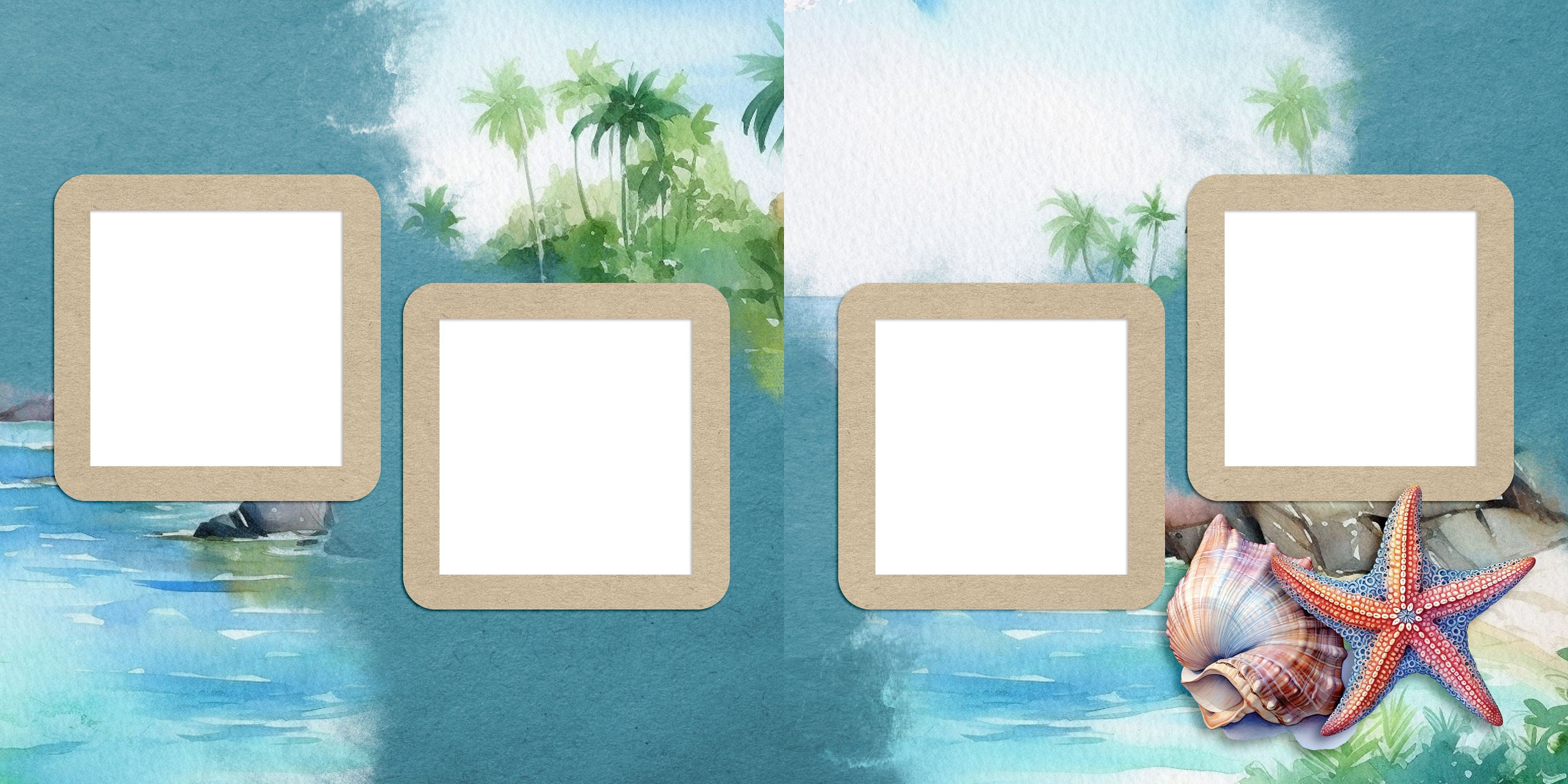 Summer at the Beach - EZ Digital Quick Page Bundle - Canva - Etsy