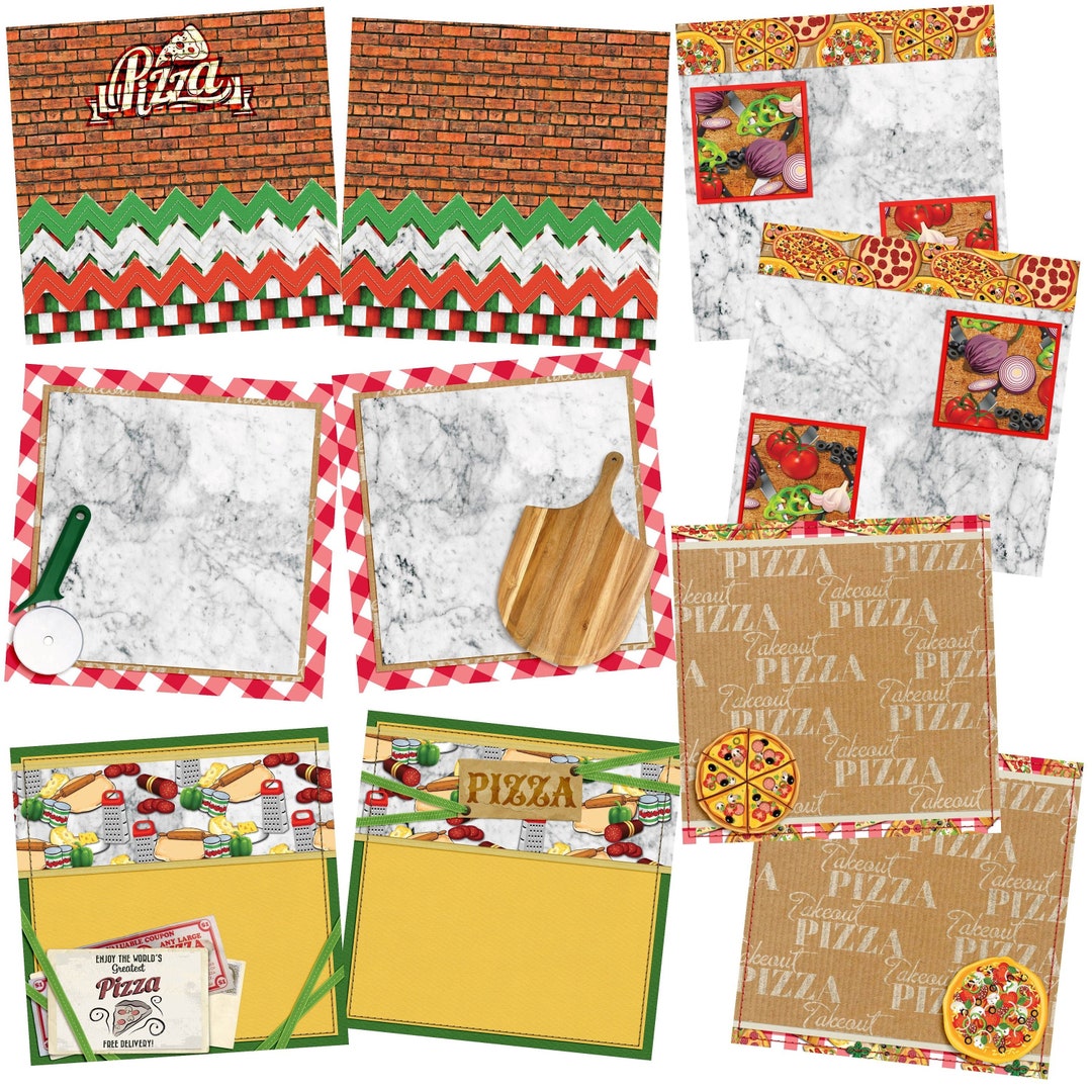 World's Greatest Pizza - EZ Background Page Digital Scrapbook Bundle ...