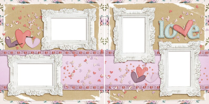 Love - Valentine - EZ Digital Quick Page Bundle - Digital Scrapbooking ...