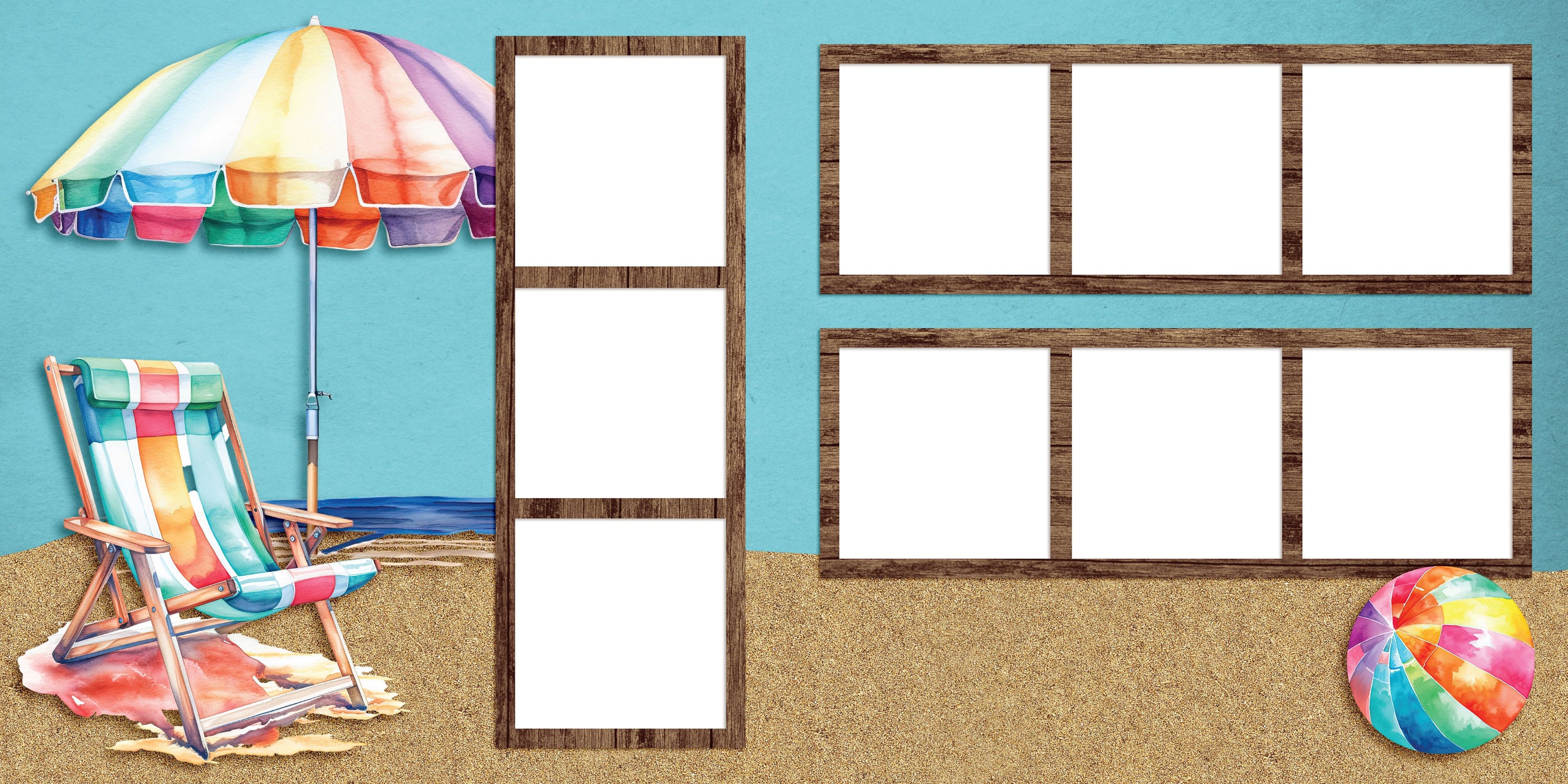 Summer at the Beach - EZ Digital Quick Page Bundle - Canva - Etsy